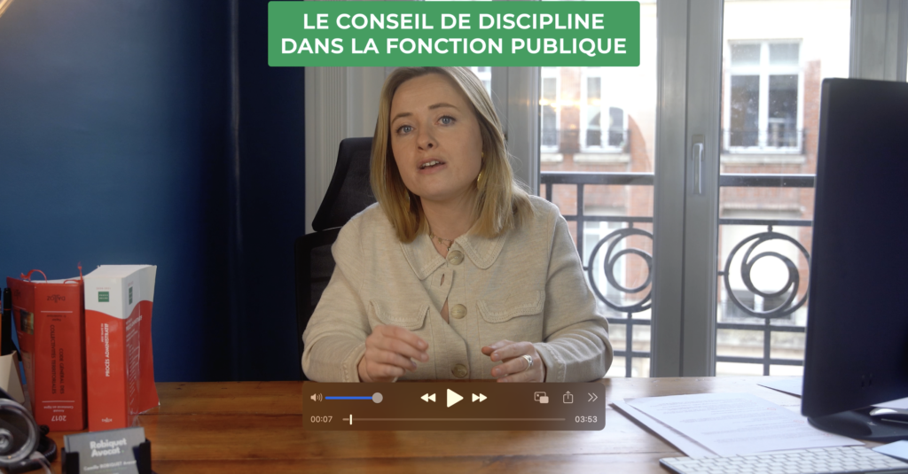 Conseil de discipline fonction publique - Robiquet Avocats - Droit ...