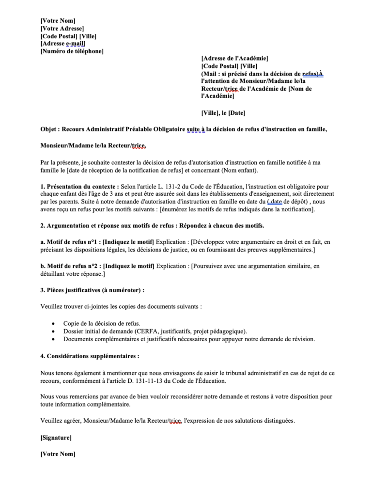 Comment rédiger un recours préalable obligatoire (RAPO) en cas de refus ...